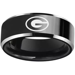 Accessories | Green Bay Packers Black Titanium Steel Ring | Poshmark